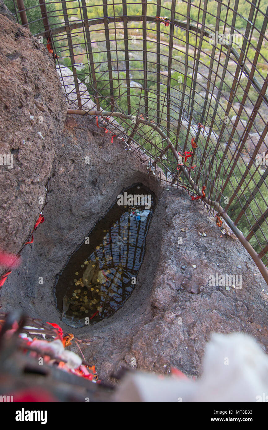 Devil footprint in Seytan Sofrasi in Ayvalik, Turkey Stock Photo - Alamy