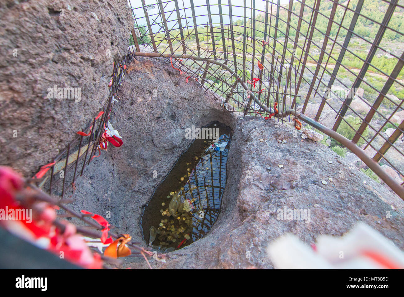 Devil footprint in Seytan Sofrasi in Ayvalik, Turkey Stock Photo - Alamy