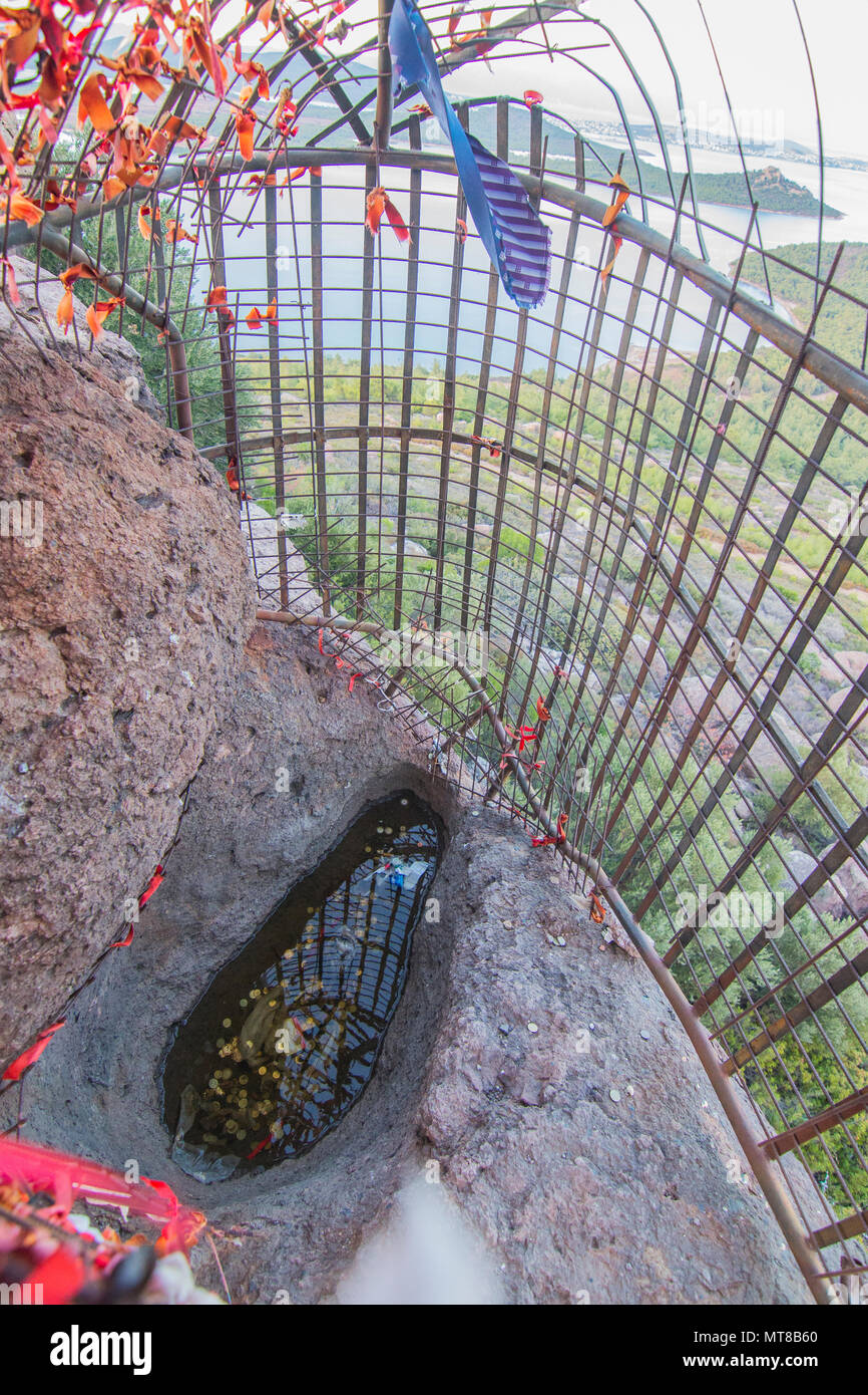 Devil footprint in Seytan Sofrasi in Ayvalik, Turkey Stock Photo - Alamy
