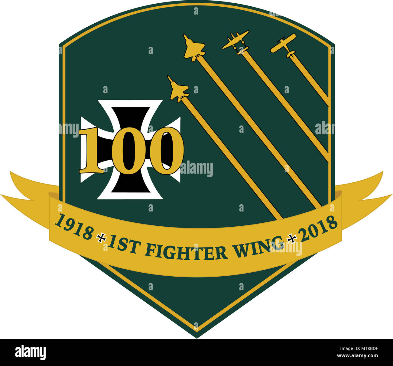 The 1st Fighter Wing Centennial logo and coin commemorate 100 years of ...