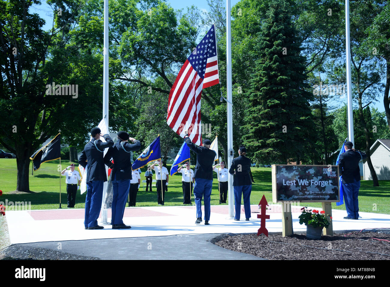 Red Arrow Park in Manitowoc, Wis., was rededicated with a July 15 ...