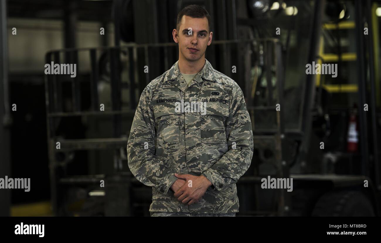 Senior Airman Brian Kamphaus, a 92nd Logistics Readiness Squadron ...
