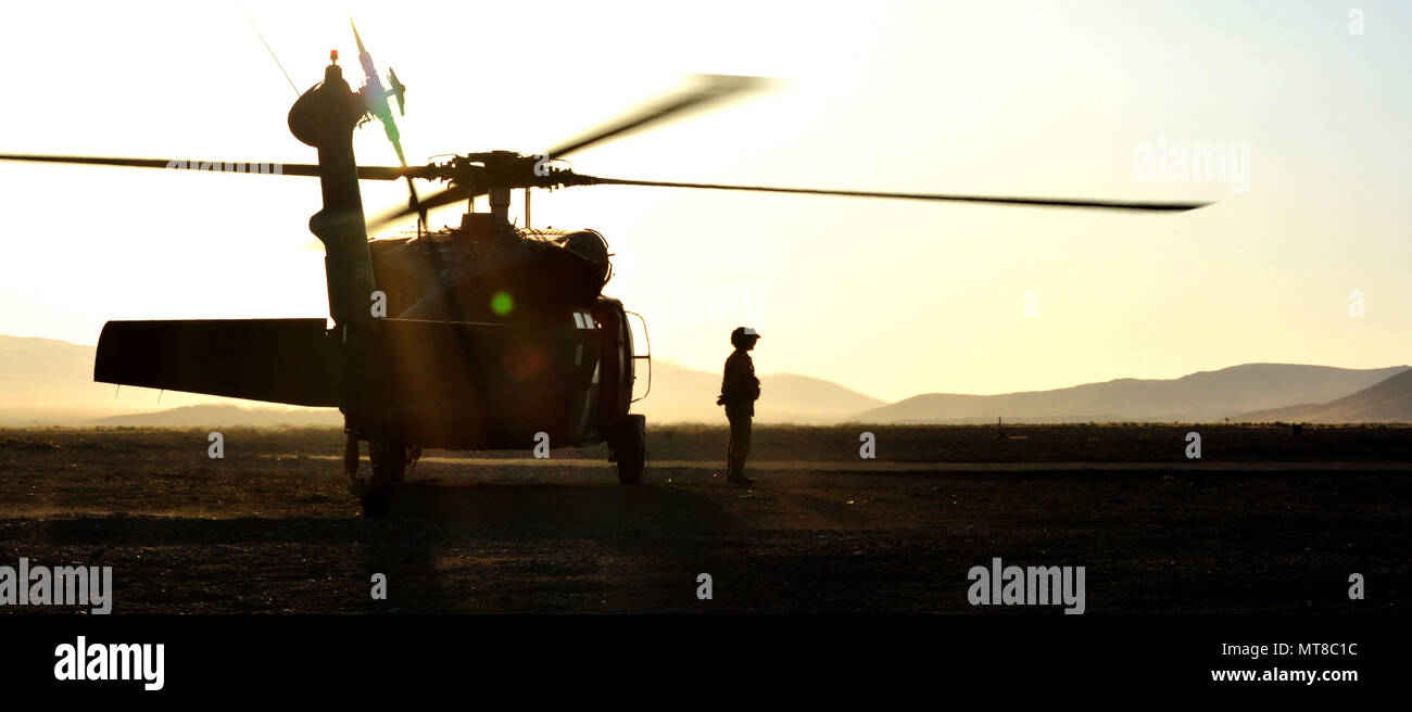 U.S. Army Soldier with A Co., 2916th Aviation Battalion, 916th Support ...