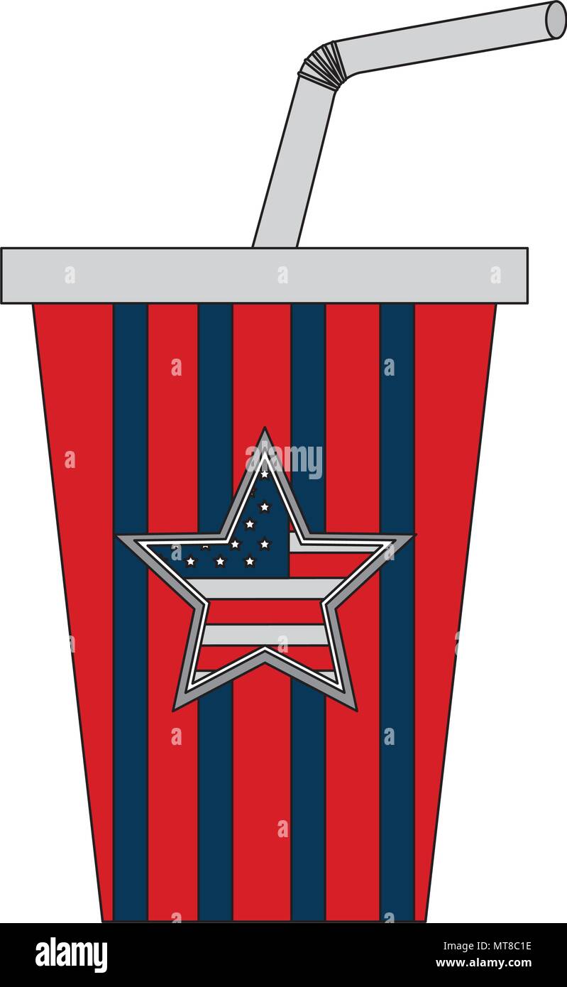 American soda cup Stock Vector Images - Alamy
