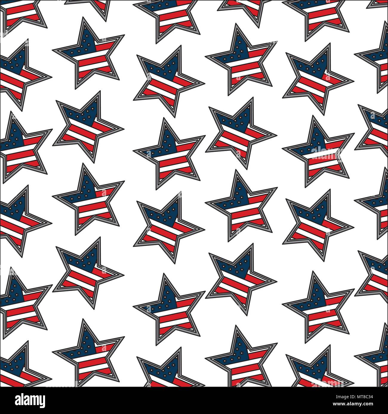 Stars stripes pattern in Stock Vector Images - Alamy
