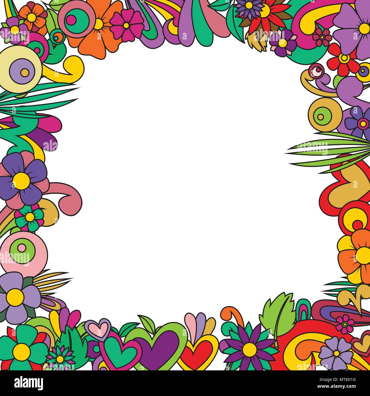 Floral framework Stock Vector Images - Alamy