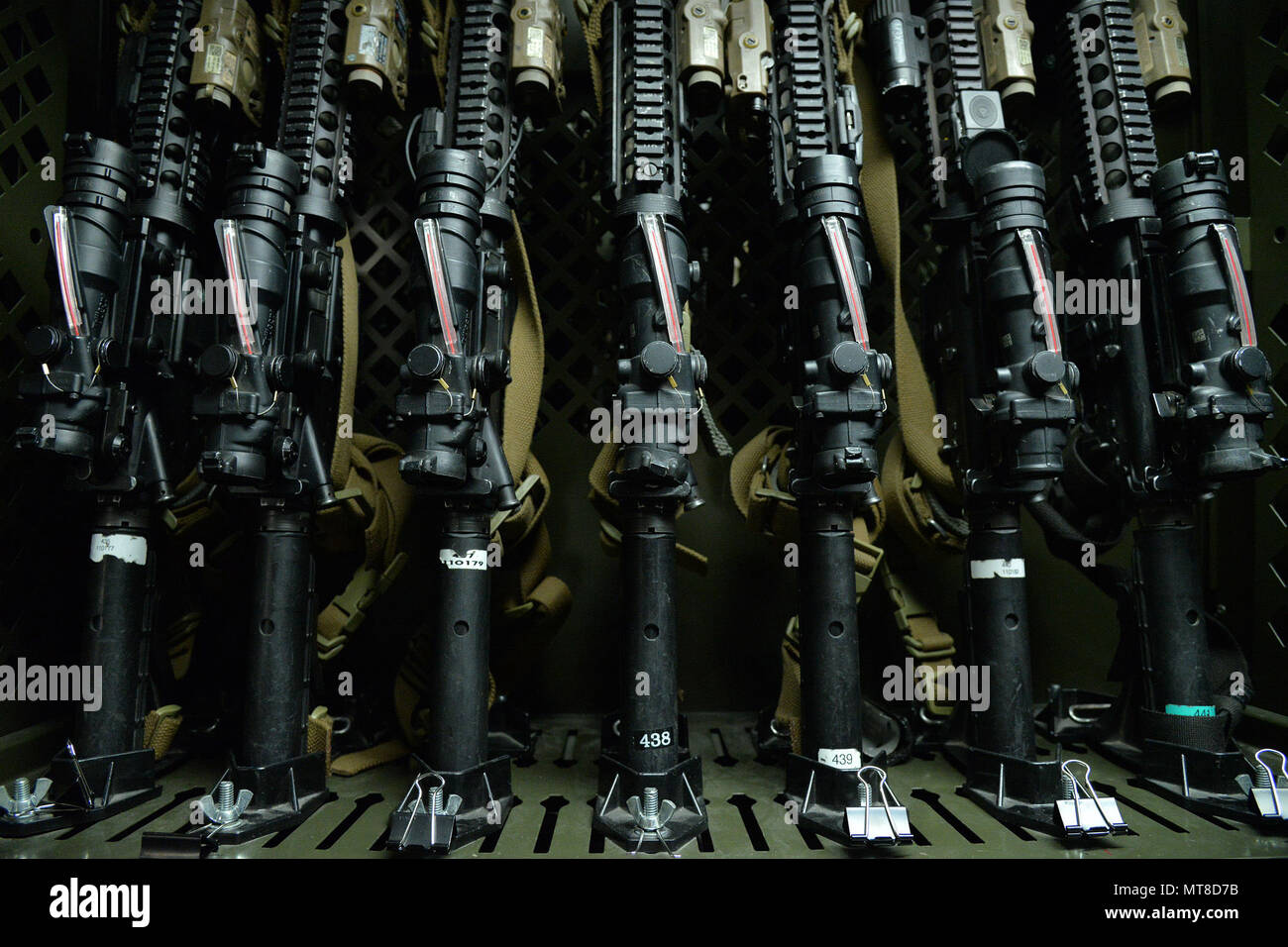 Weapons are stored in the security forces armory in Building 500 June ...