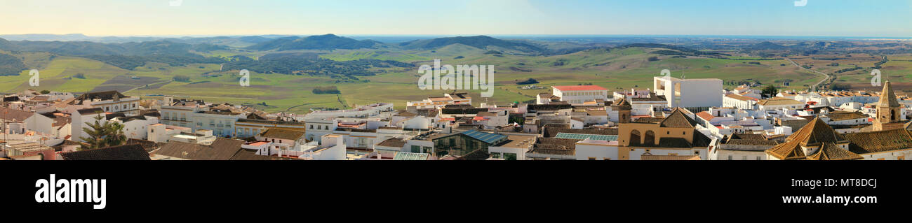 Panoramic view of Medina Sidonia, Spain Stock Photo - Alamy