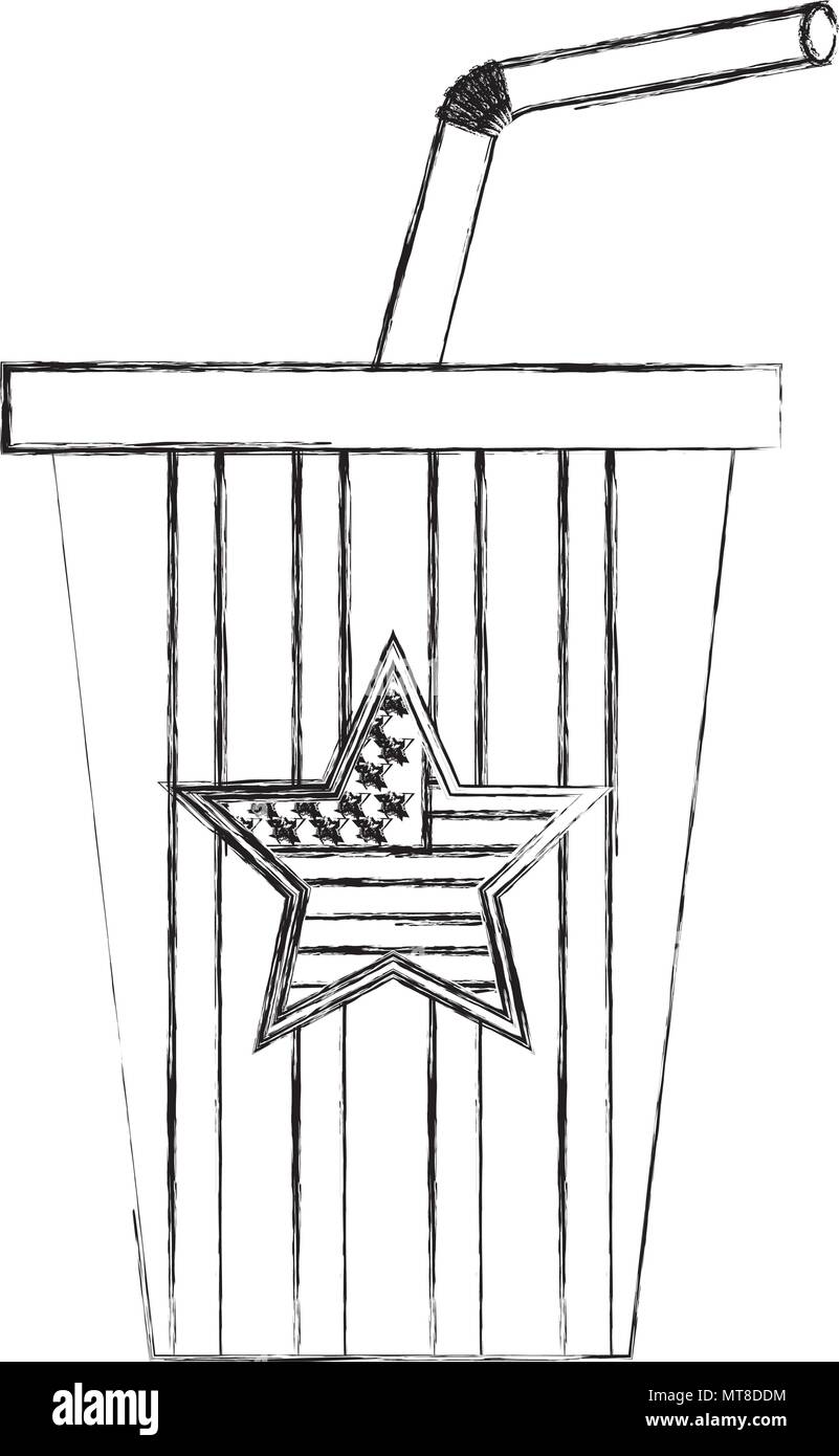 American soda cup Stock Vector Images - Alamy