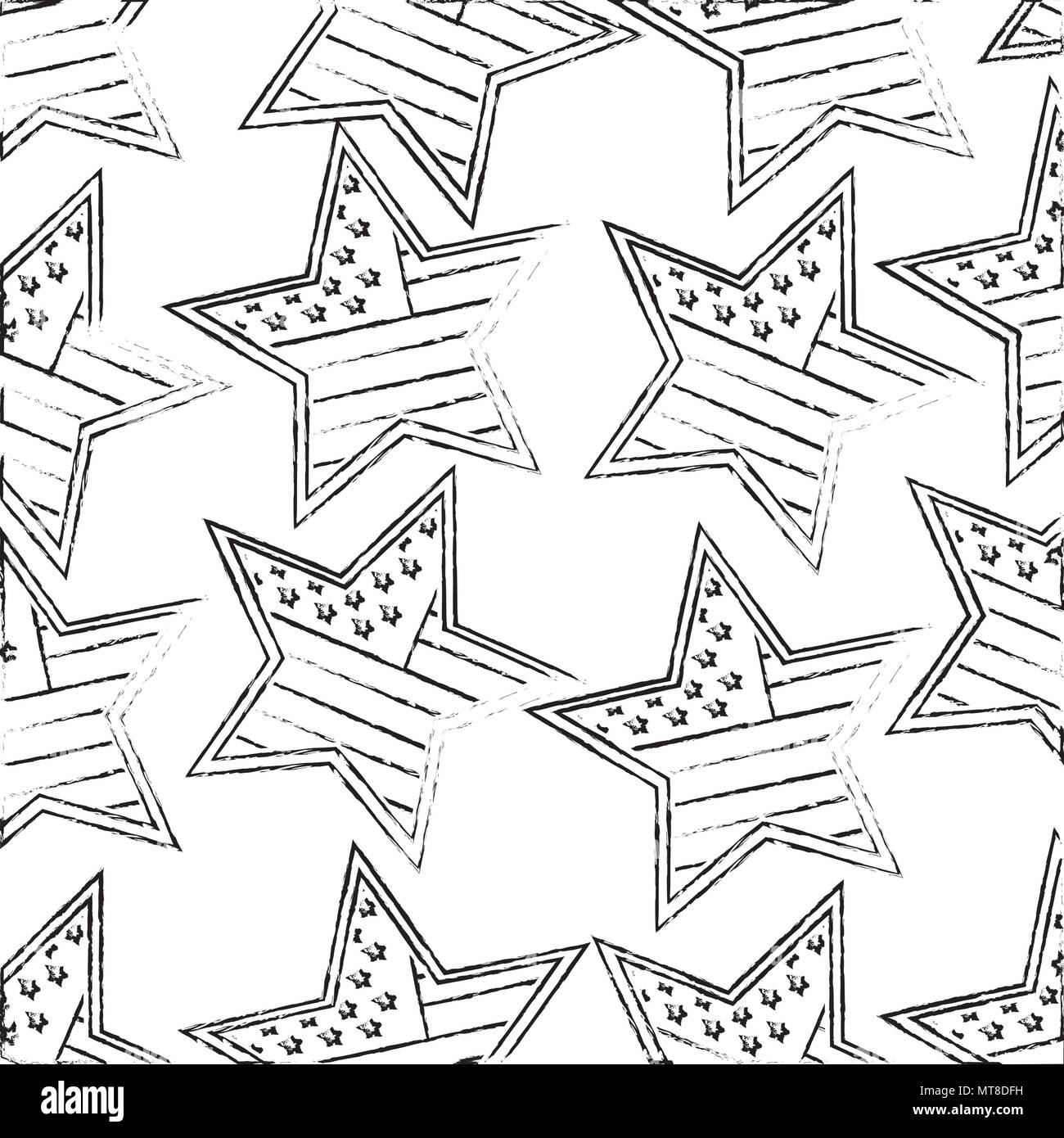 Stars stripes pattern in Stock Vector Images - Alamy