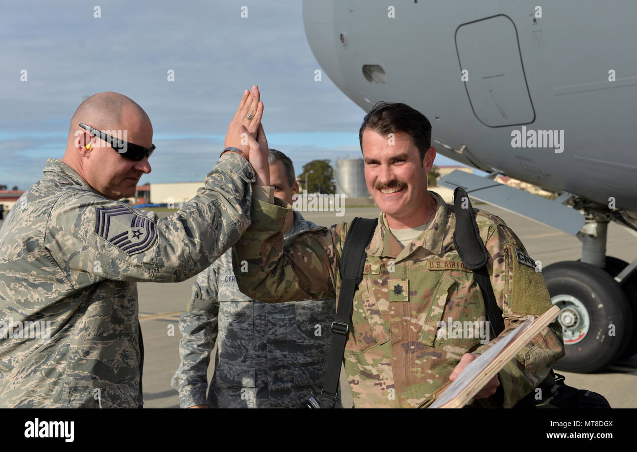 U.S. Air Force Lt. Col. Pat Rayner, 921st Contingency Response Squadron ...
