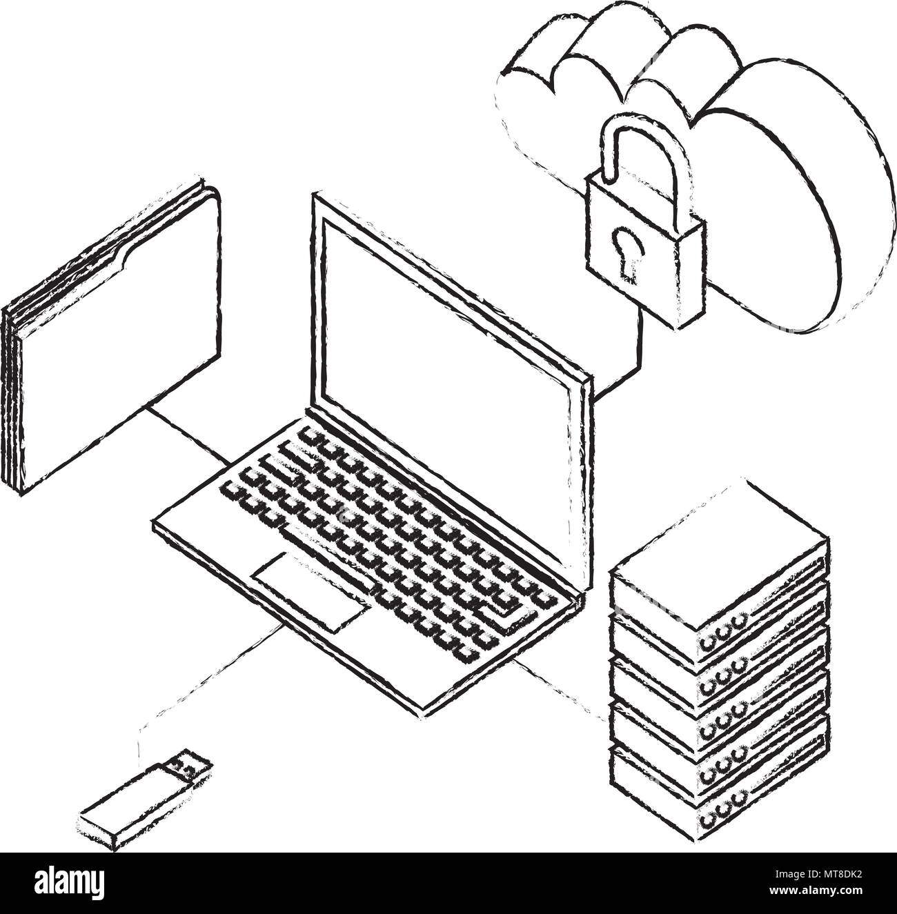 Mobile access tower Stock Vector Images - Alamy