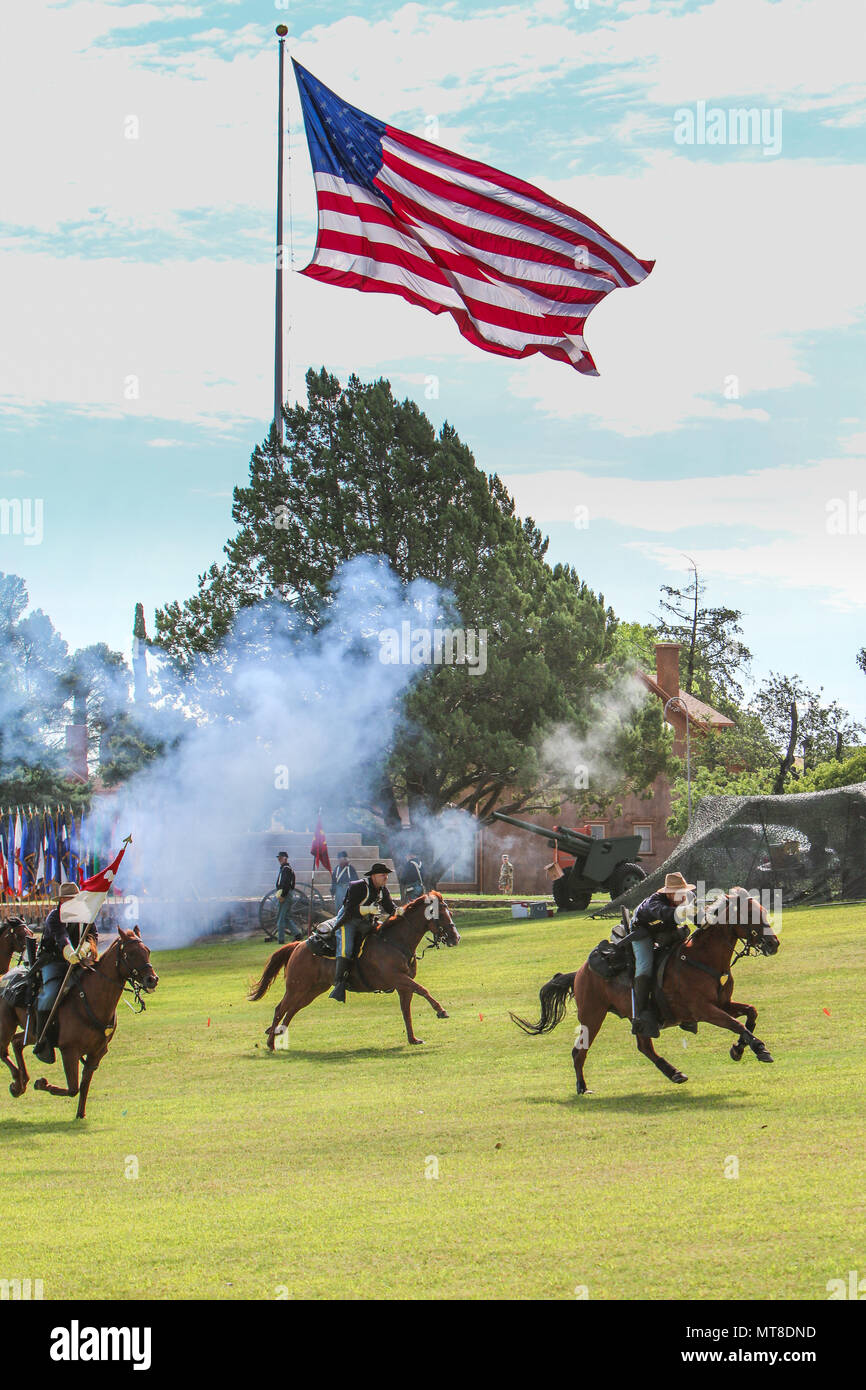 B Troop, 4th U.S. Cavalry (Memorial) provided a traditional, 1880s ...
