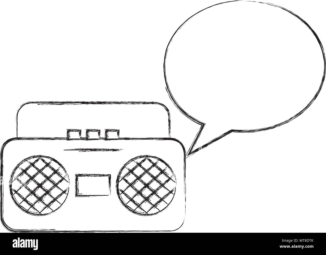 radio music retro style Stock Vector Image & Art - Alamy