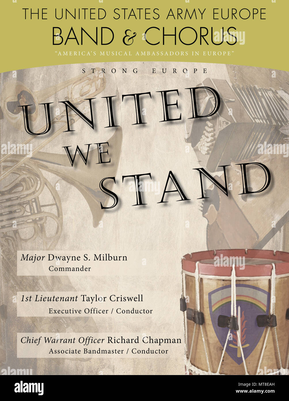 Concert program cover from the US Army Europe Band & Chorus 2017 ...