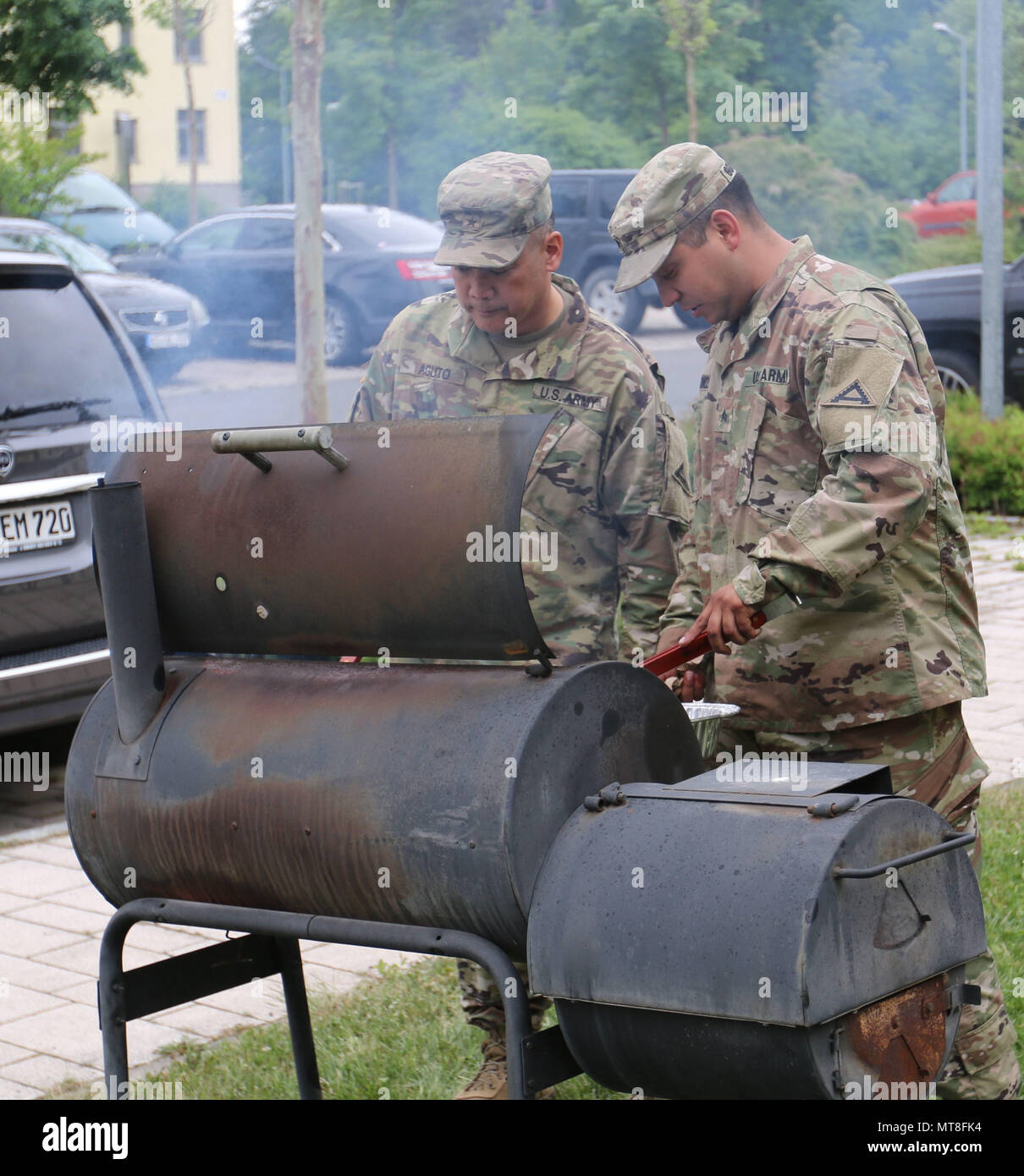 Brig. Gen. Antonio Aguto, commander of 7th Army Training Command, gives ...