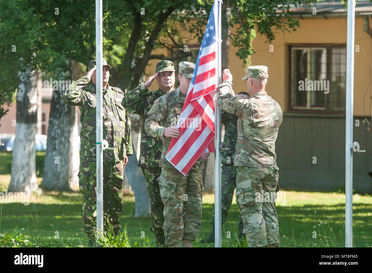Romanian soldiers assigned to 10th Engineer Brigade, Cincu, Romania ...