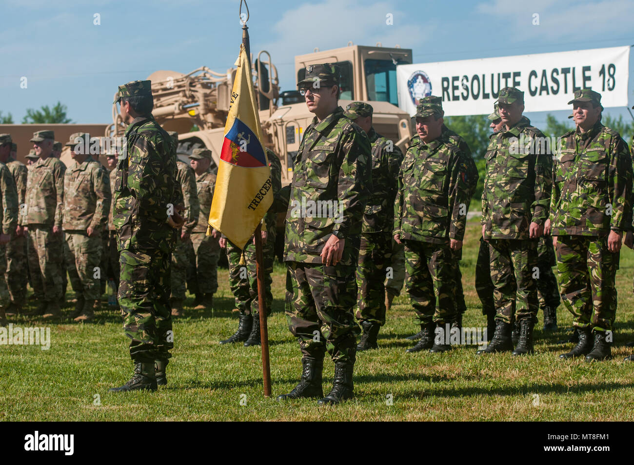 Romanian soldiers assigned to 10th Engineer Brigade, Cincu, Romania ...