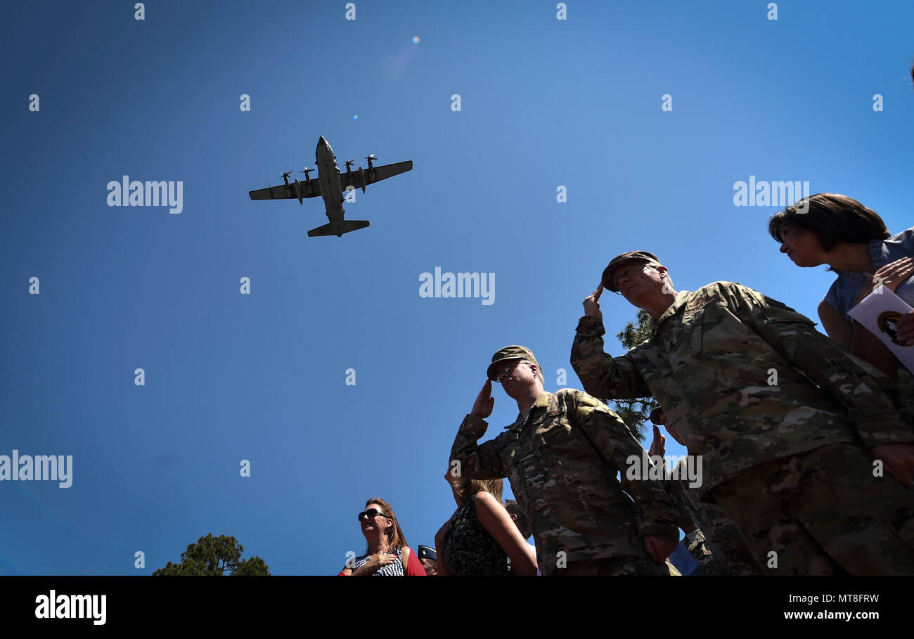 A U.S. Air Force AC-130U Spooky gunship with the 4th Special Operations ...