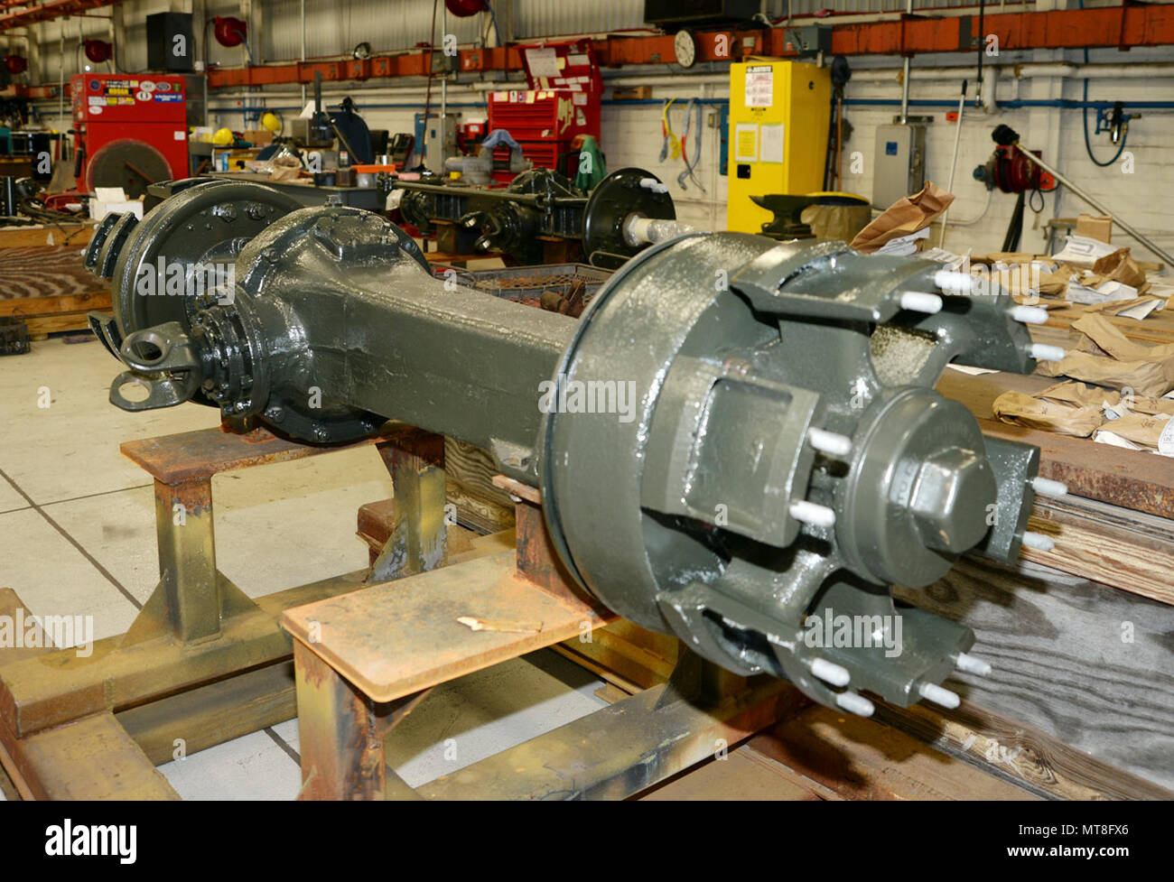 The rear axle of a World War II, Suspension Unit-Cab Over Engine Prime ...