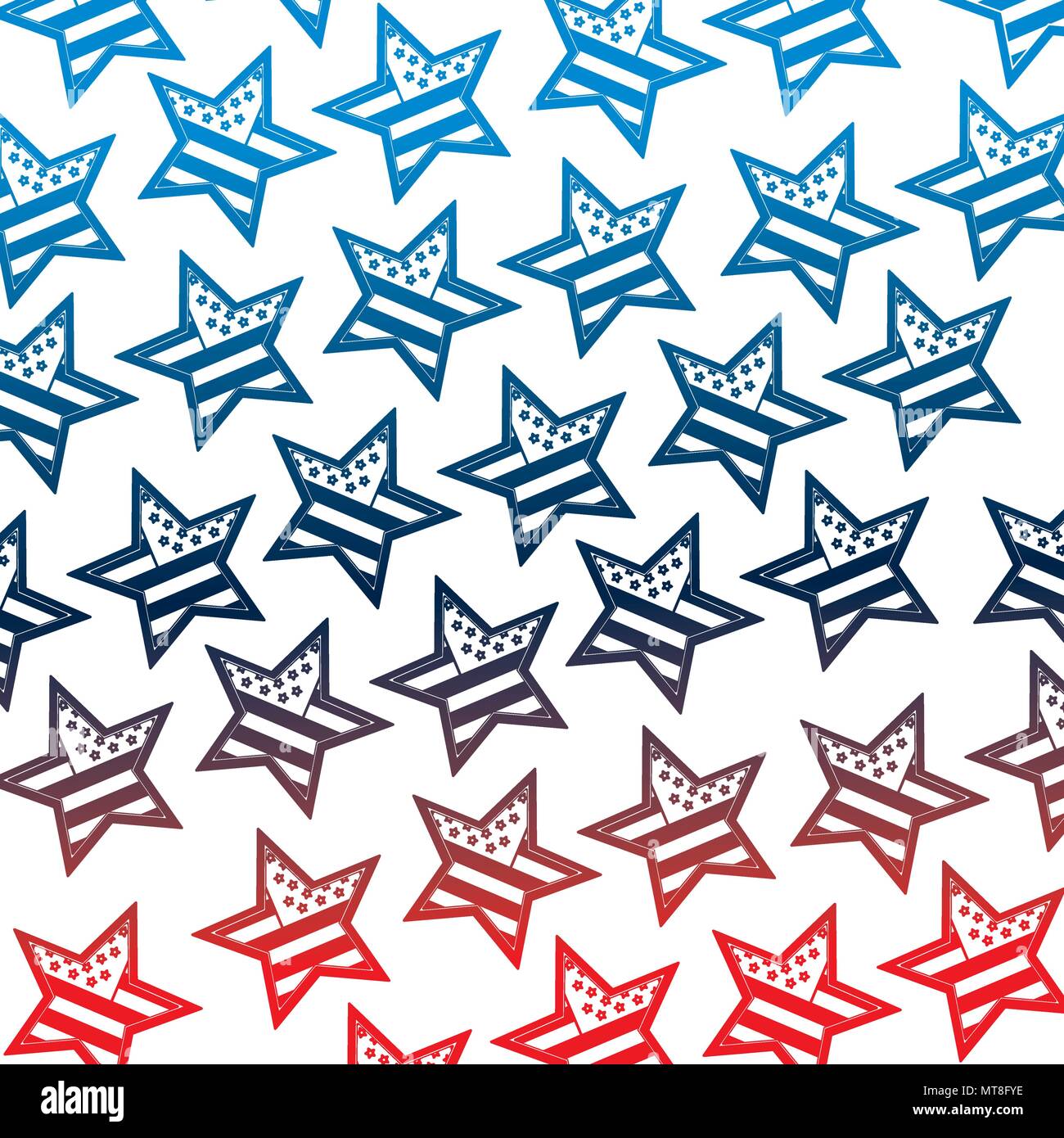 american flag in star decoration pattern Stock Vector Image & Art - Alamy