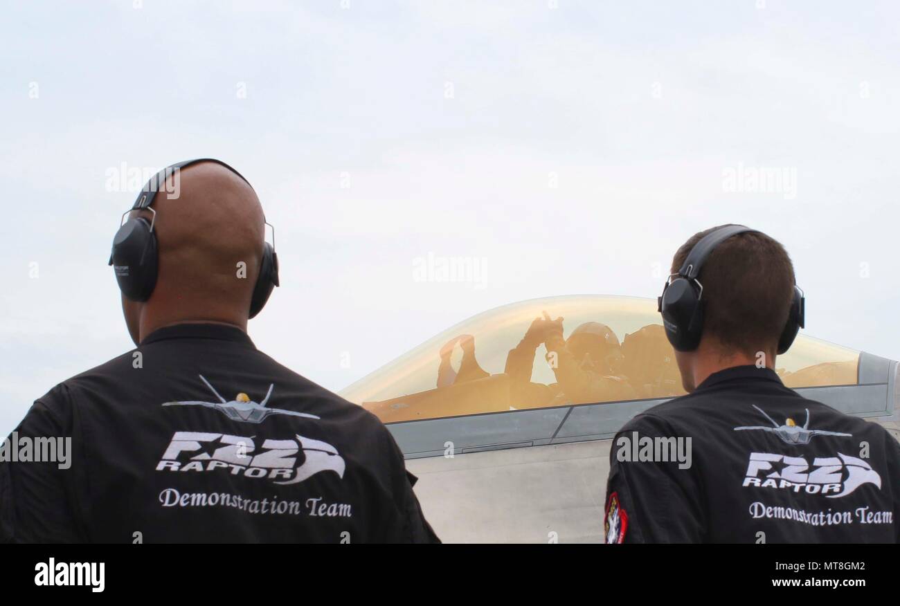 U.S. Air Force Maj. Paul "Loco" Lopez, F-22 Raptor Demonstration Team ...