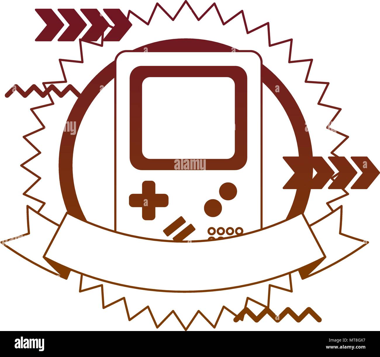 retro game electronic console classical Stock Vector Image & Art - Alamy
