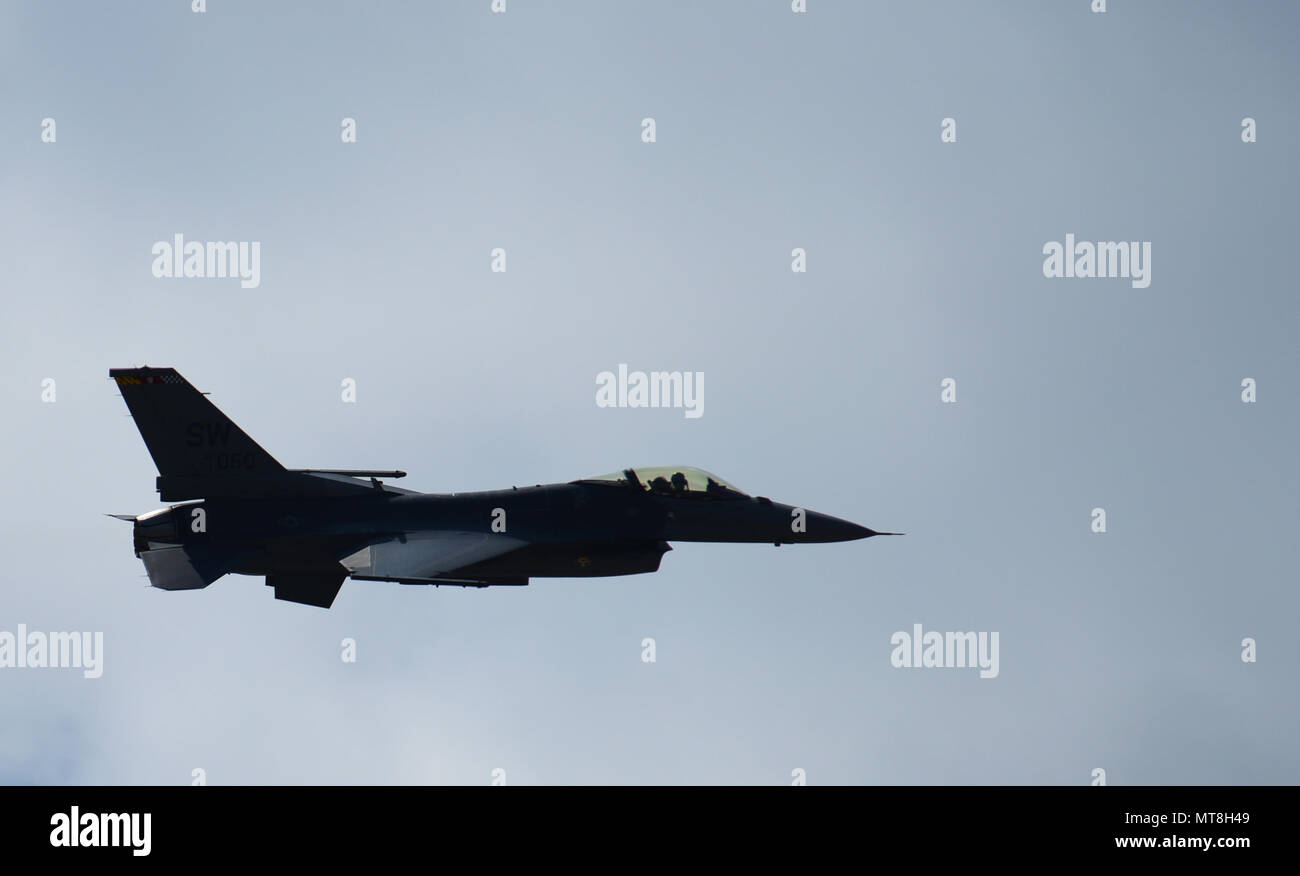 The Air Combat Command F-16 Viper Demonstration Team performs precision ...