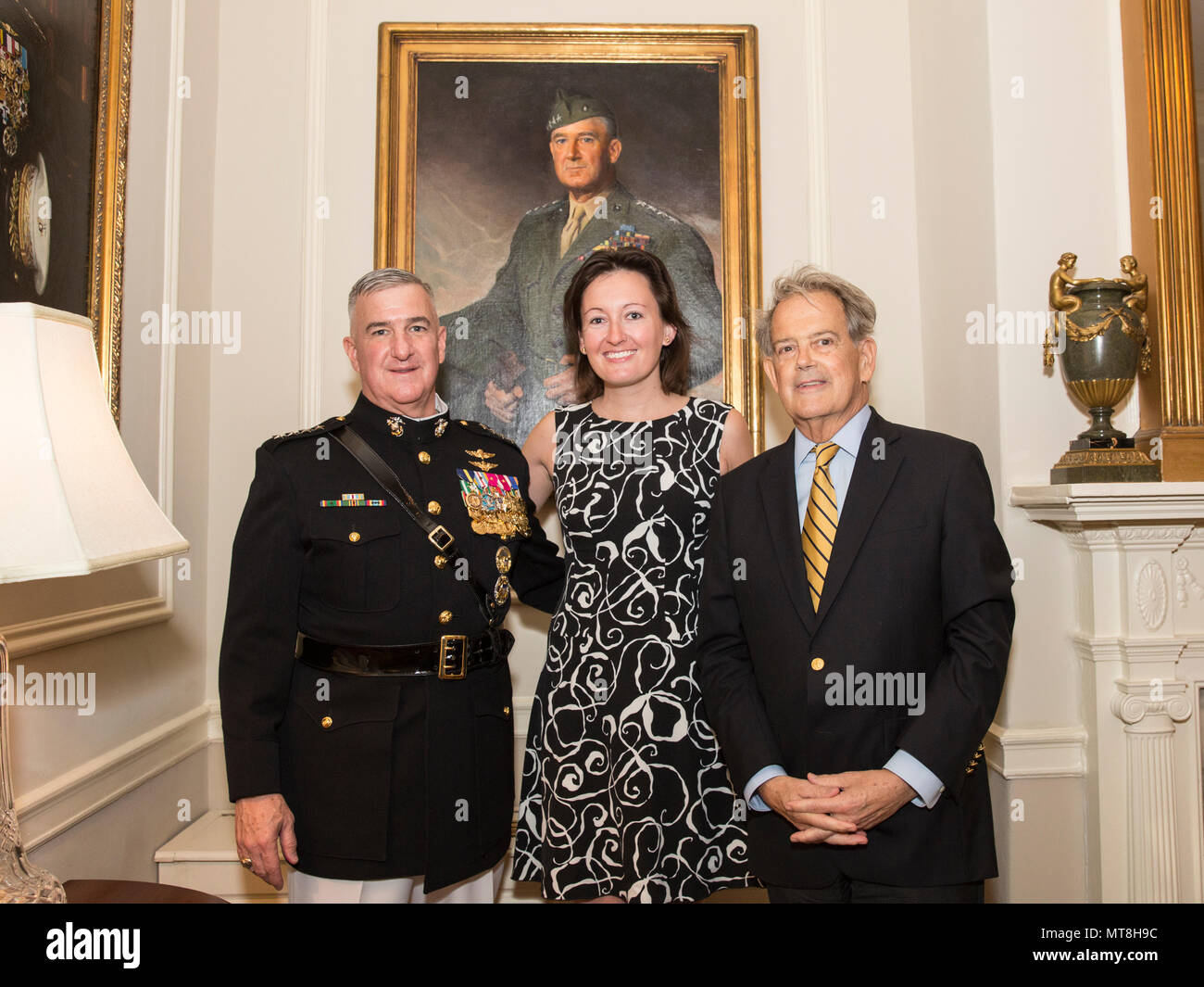 Assistant Commandant of the Marine Corps Gen. Glenn M. Walters, left ...