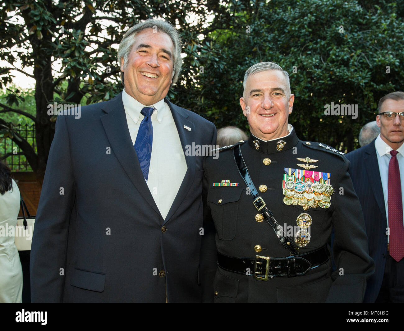Assistant Commandant of the Marine Corps Gen. Glenn M. Walters, right ...