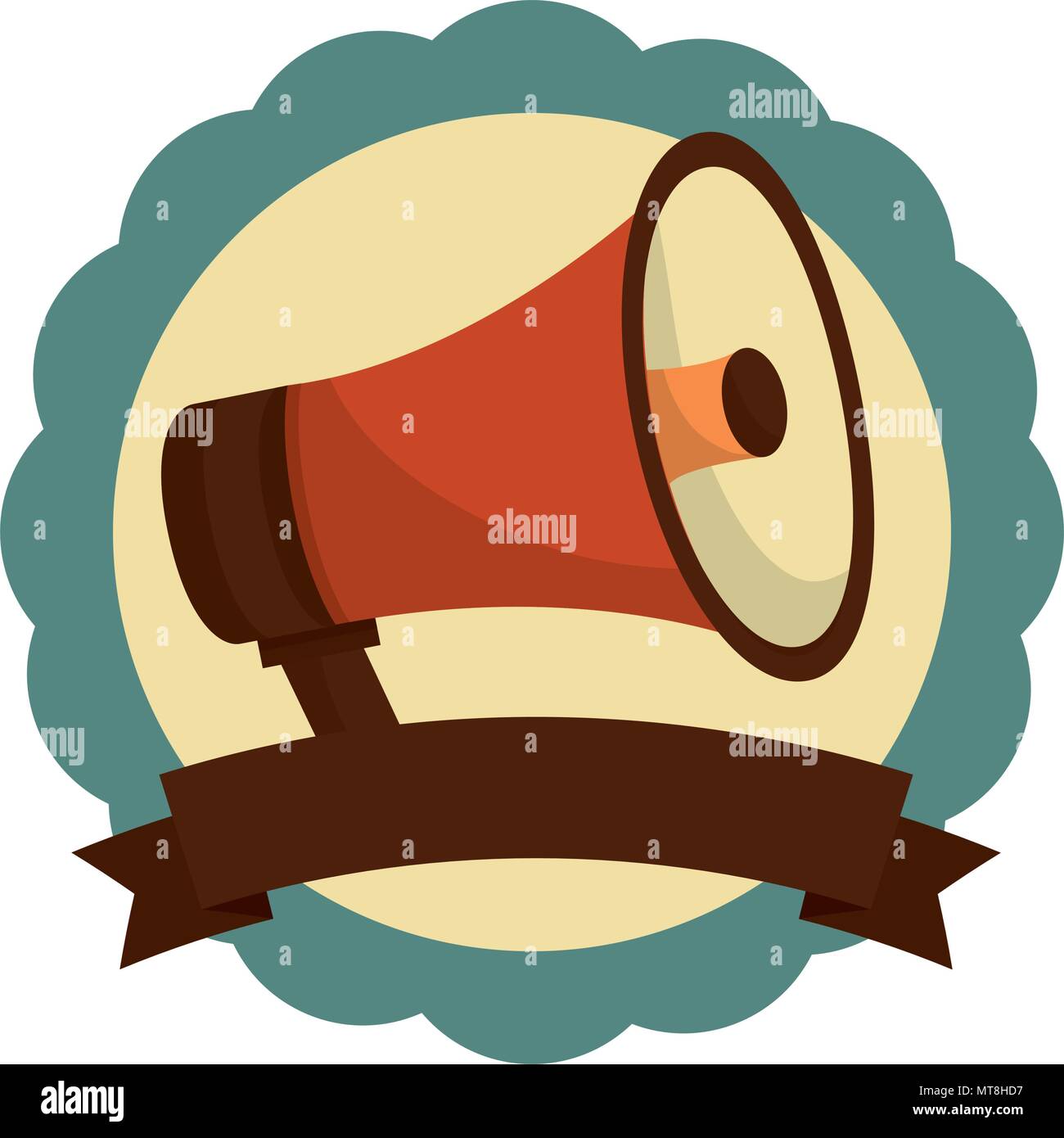 megaphone sound retro style Stock Vector Image & Art - Alamy