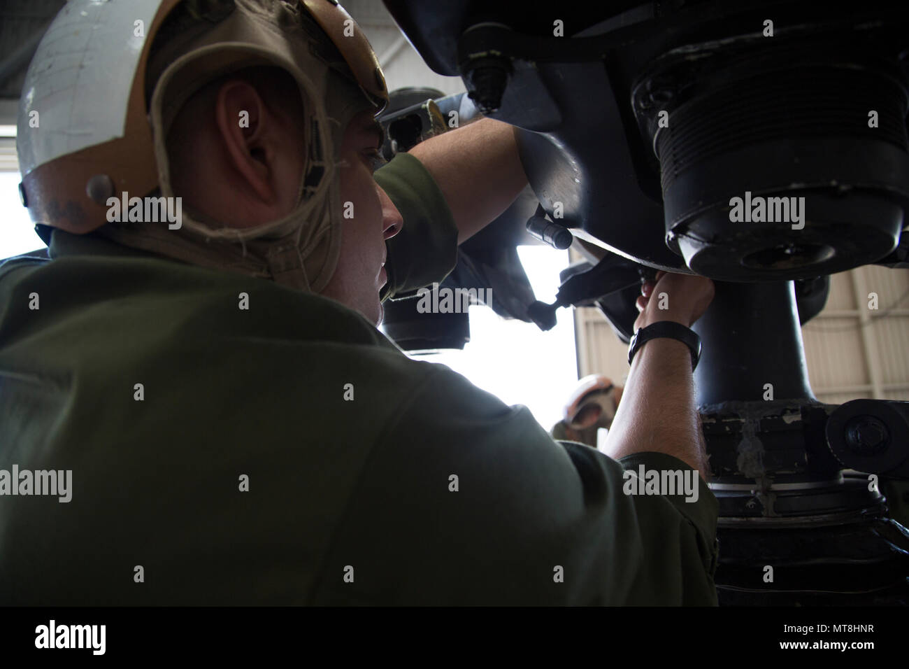Cpl. Alexis Felix, helicopter mechanic, Marine Light Attack Helicopter ...