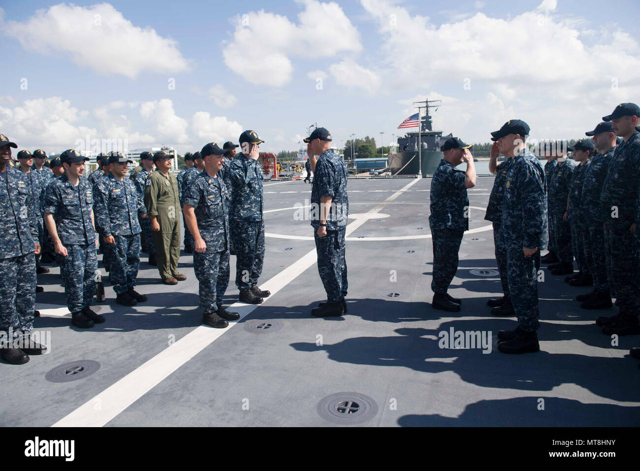 CHANGI NAVAL BASE, Singapore (April 15, 2017) The Commanding Officers ...