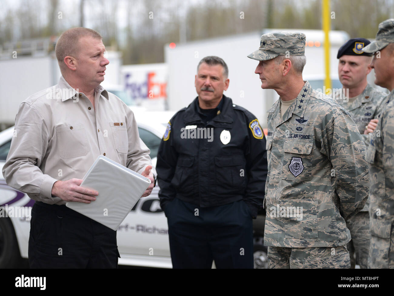 Dan Buress, supervisory detective, and Eric Carlson, commander’s deputy ...