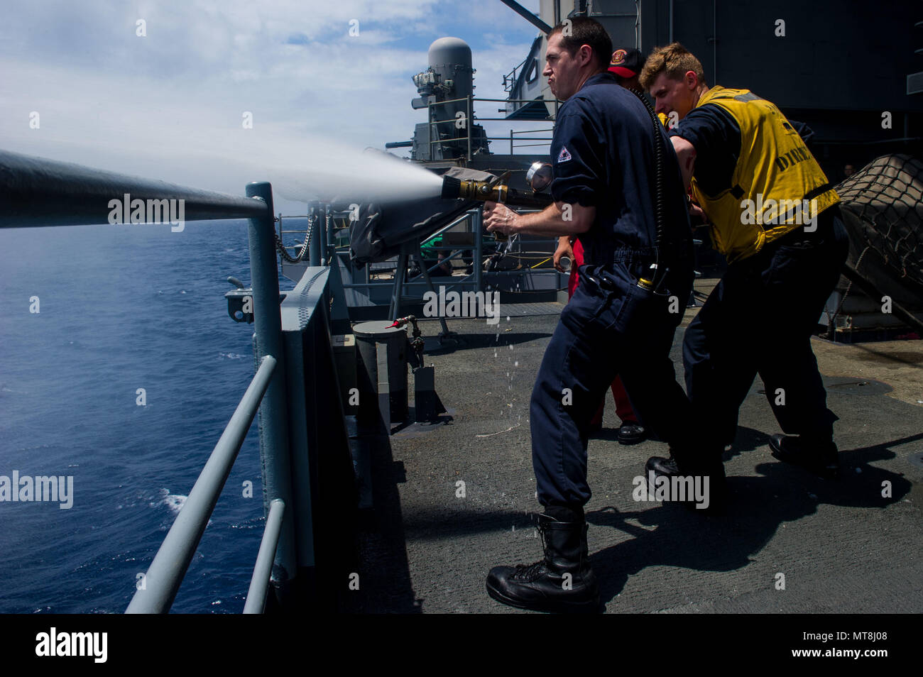 180513-N-OY799-0272 WATERS SOUTH OF JAPAN (May 13, 2018) Sailors ...