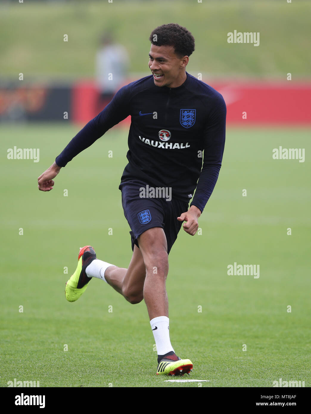 Englands dele alli during training session at st georges park hi-res ...