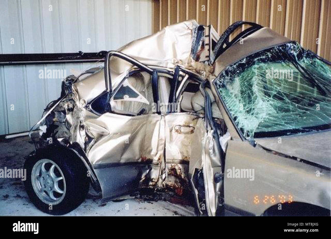 After being hit in the rear, Megan Napier and Lisa Dickson's car ...