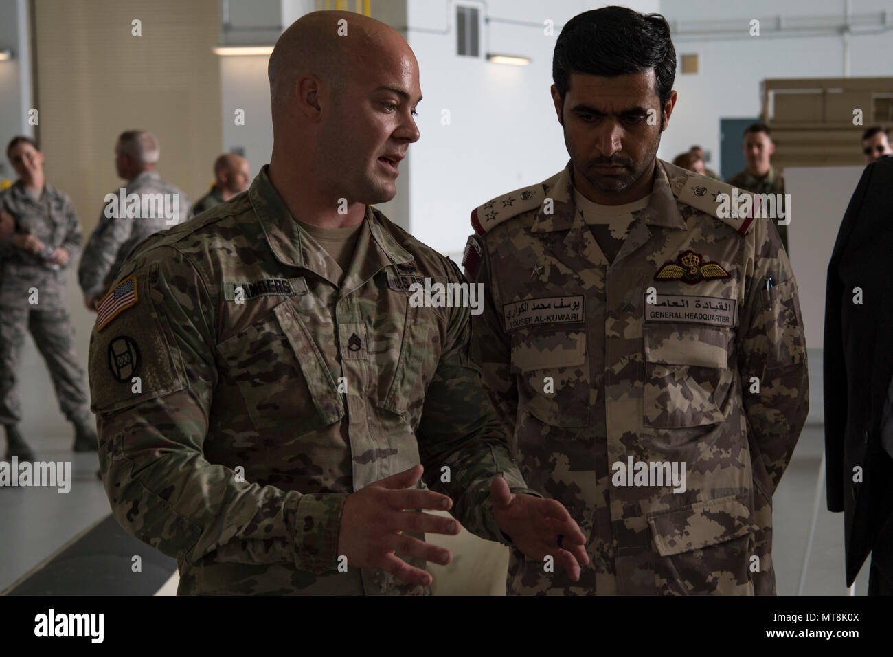West Virginia Army National Guard Staff Sgt. Adam Landers briefs Brig ...