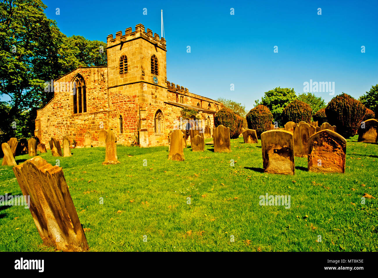 St Peters church at Croft, North Yorkshire, England Stock Photo - Alamy