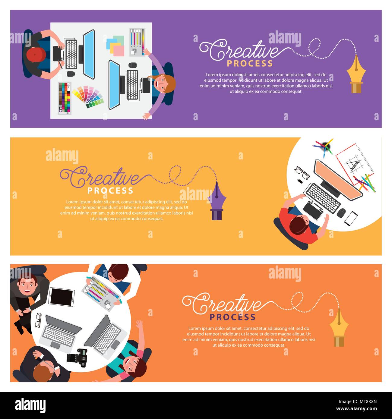 people working process Stock Vector Image & Art - Alamy