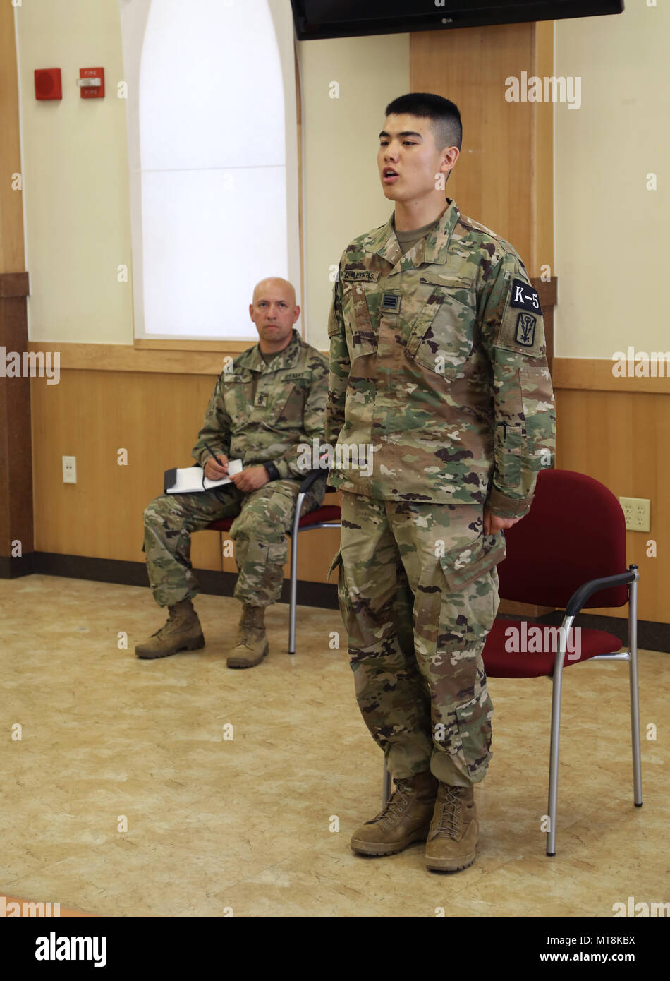 U.S. Army Cpl. Kim Baeksan, native to Jeju-Si, Republic of Korea ...