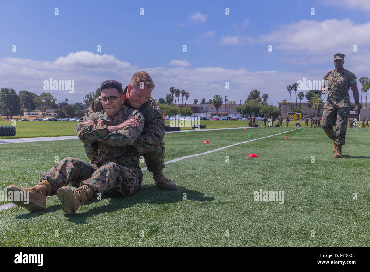 U.S. Marines participates in the buddy drag portion of the maneuver ...