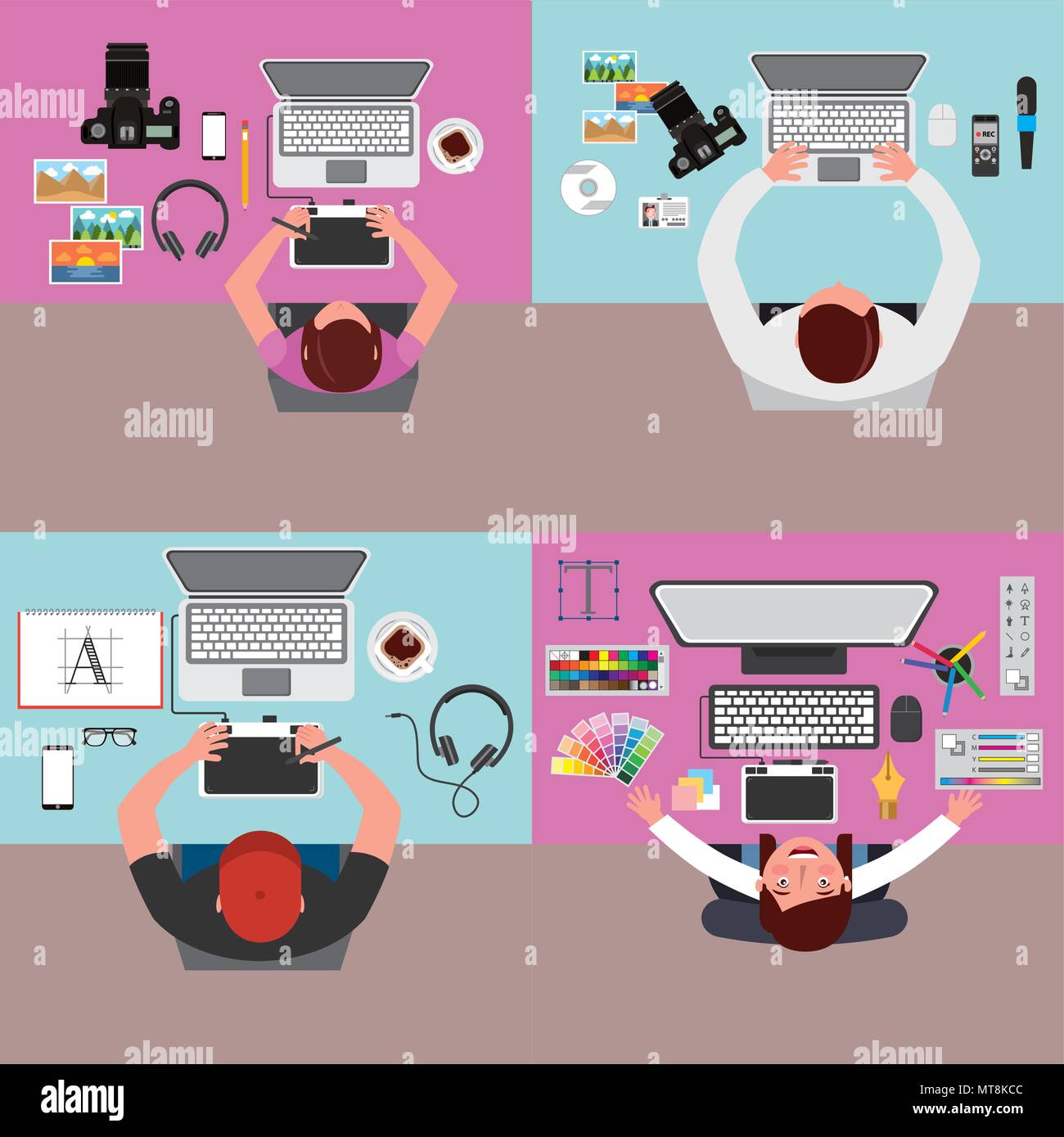 people working process Stock Vector Image & Art - Alamy