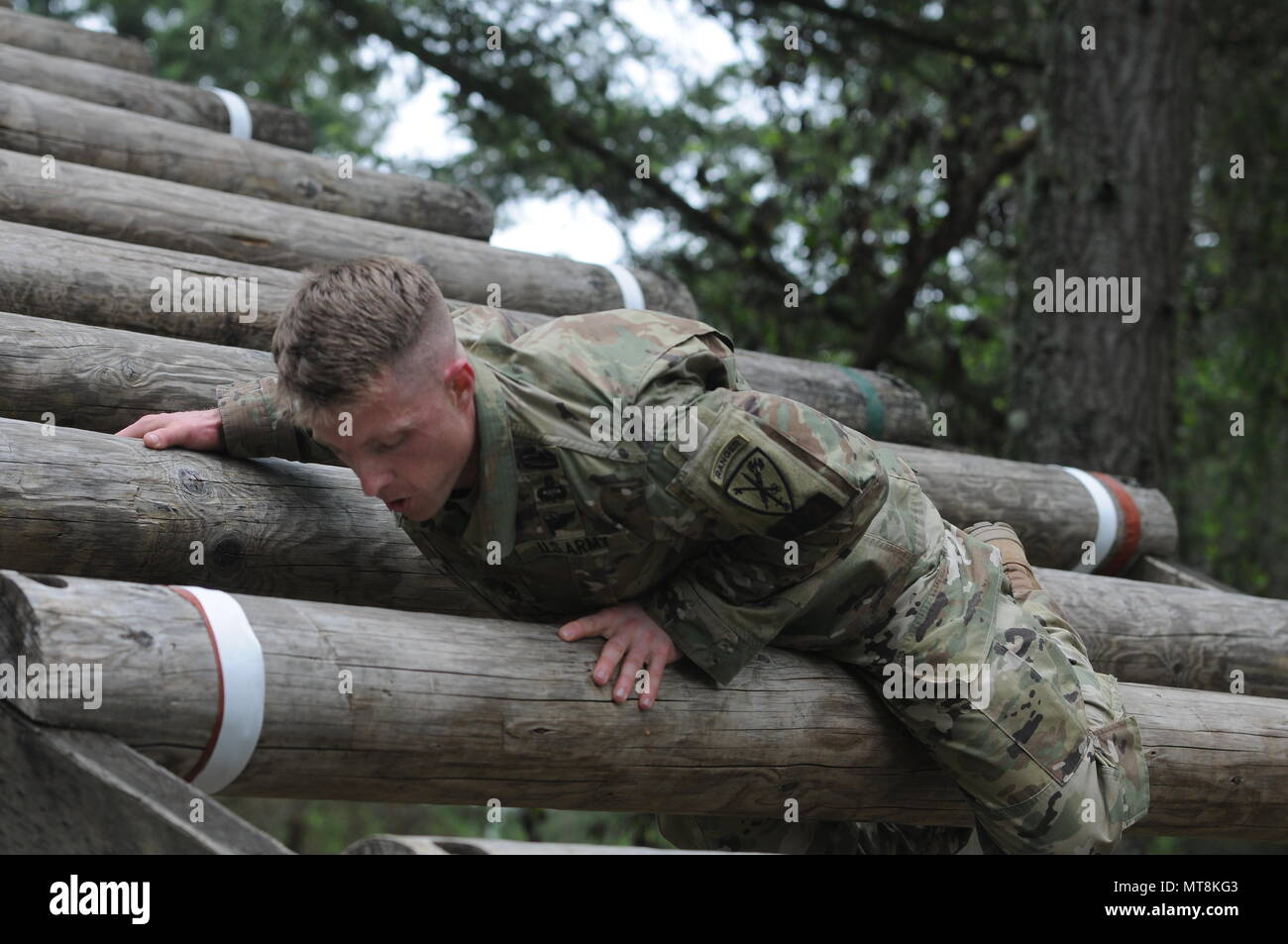 1st Sgt. Cameron Abbott, representing 42nd Military Police Brigade ...