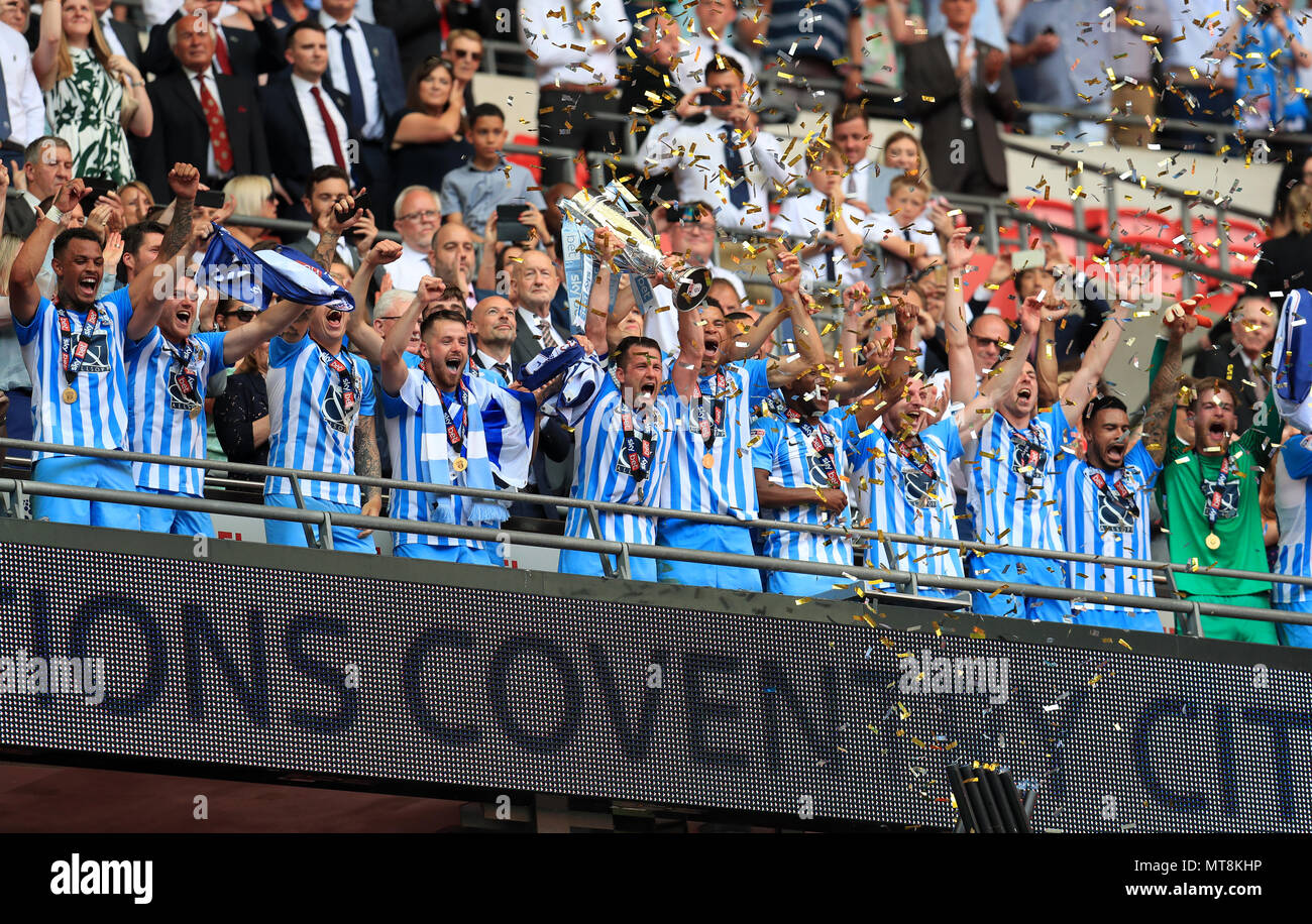 Coventry City with the trophy after the Sky Bet League Two Final at ...