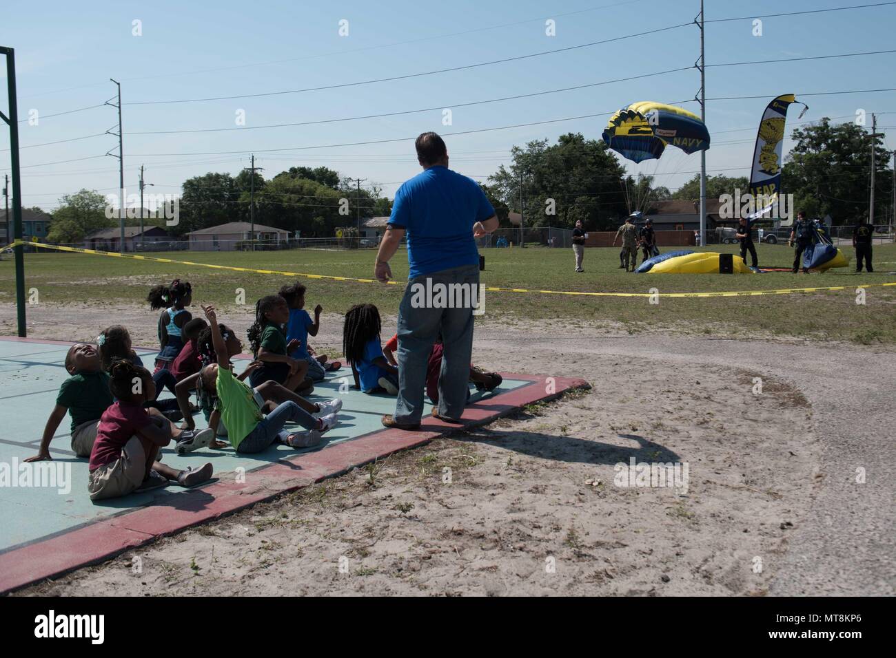 180511-N-OW019-0139 TAMPA, Fla. (May 11, 2018) Teachers and students at ...