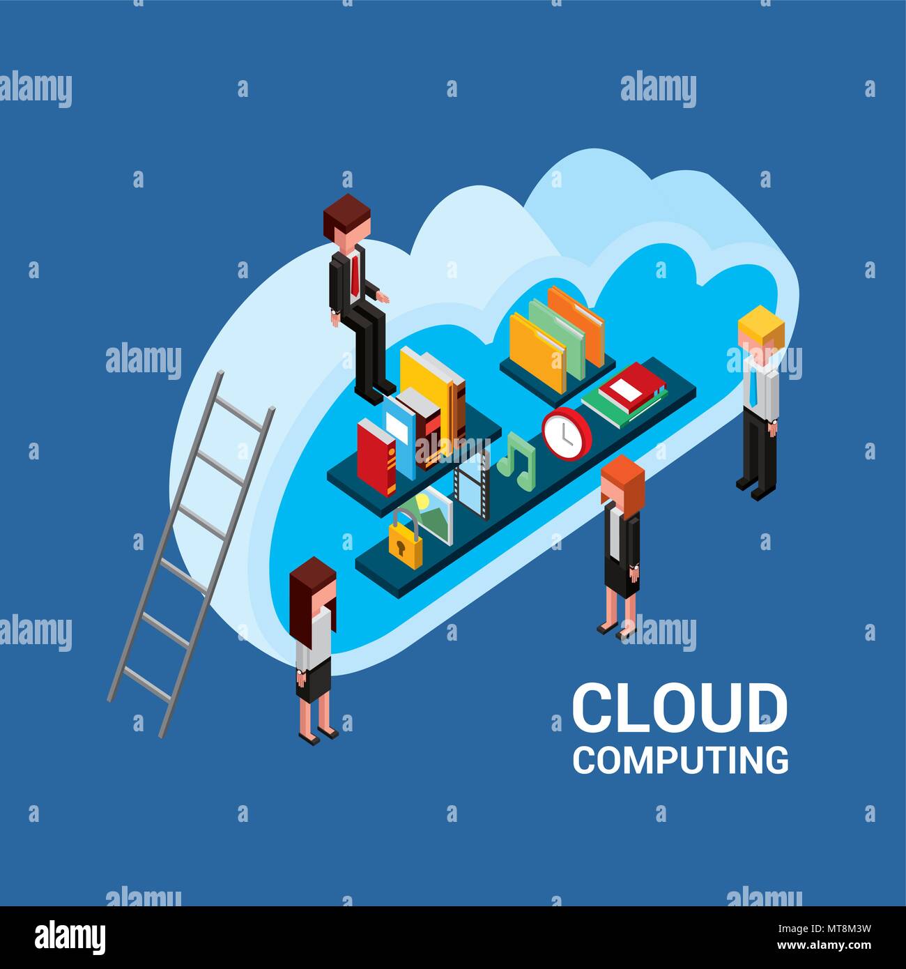 people cloud computing storage Stock Vector Image & Art - Alamy