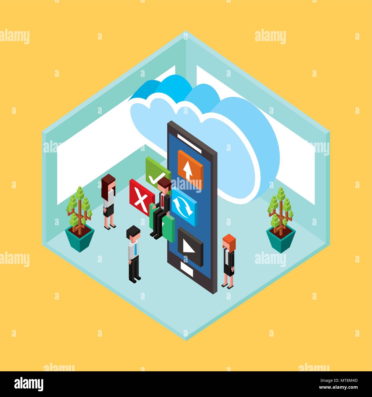 people cloud computing storage Stock Vector Image & Art - Alamy