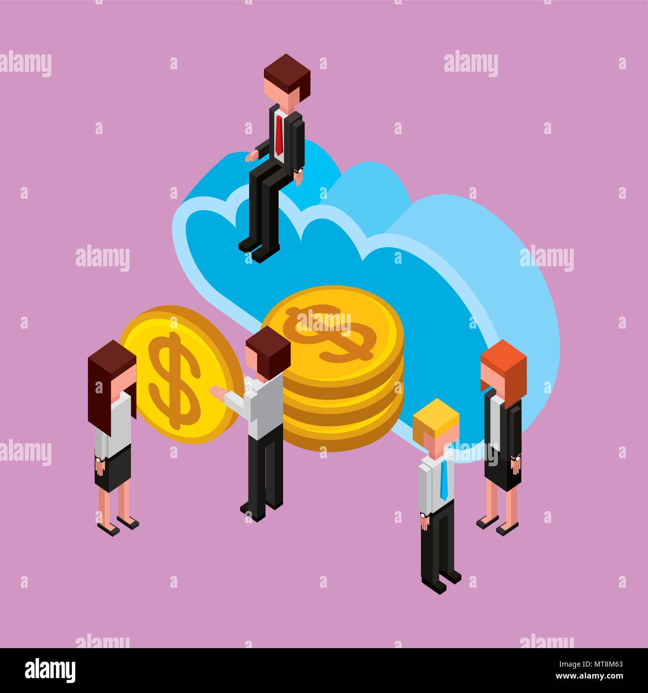people cloud computing storage Stock Vector Image & Art - Alamy