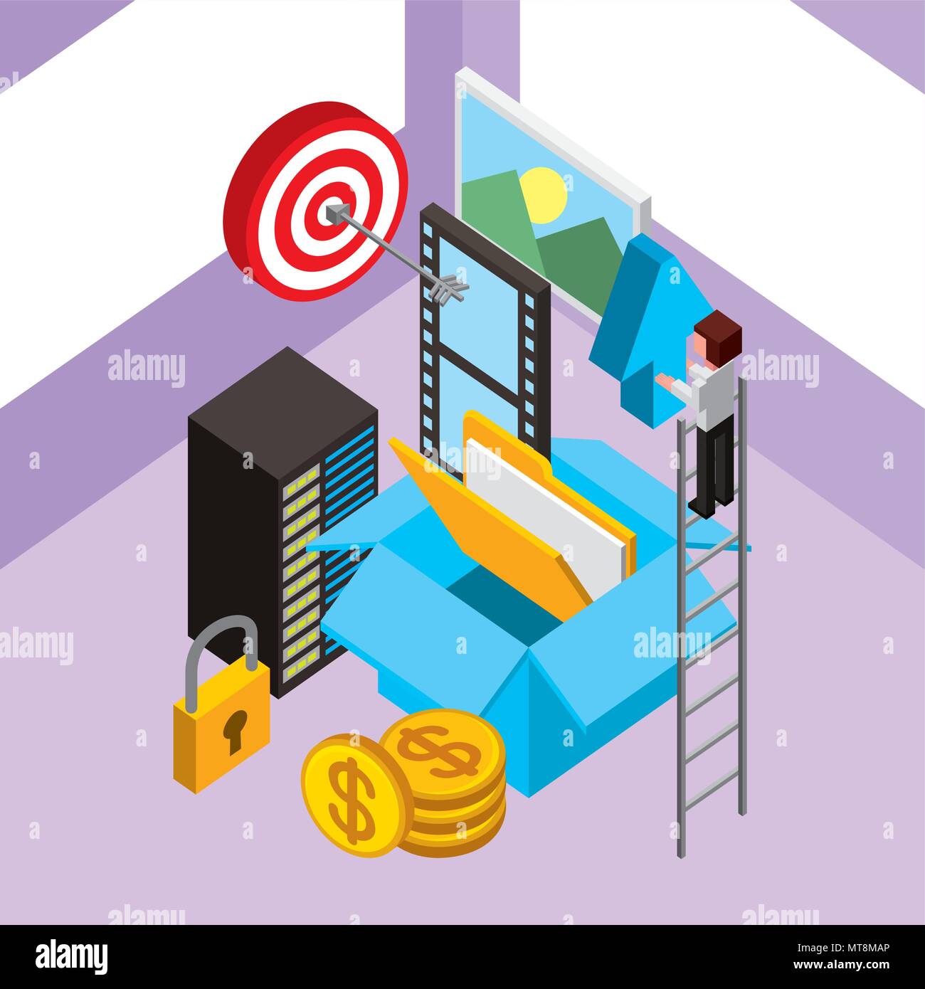 Money computing management Stock Vector Images - Alamy